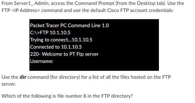 Solved In the Services tab of the FTP_Server_Public, ensure | Chegg.com