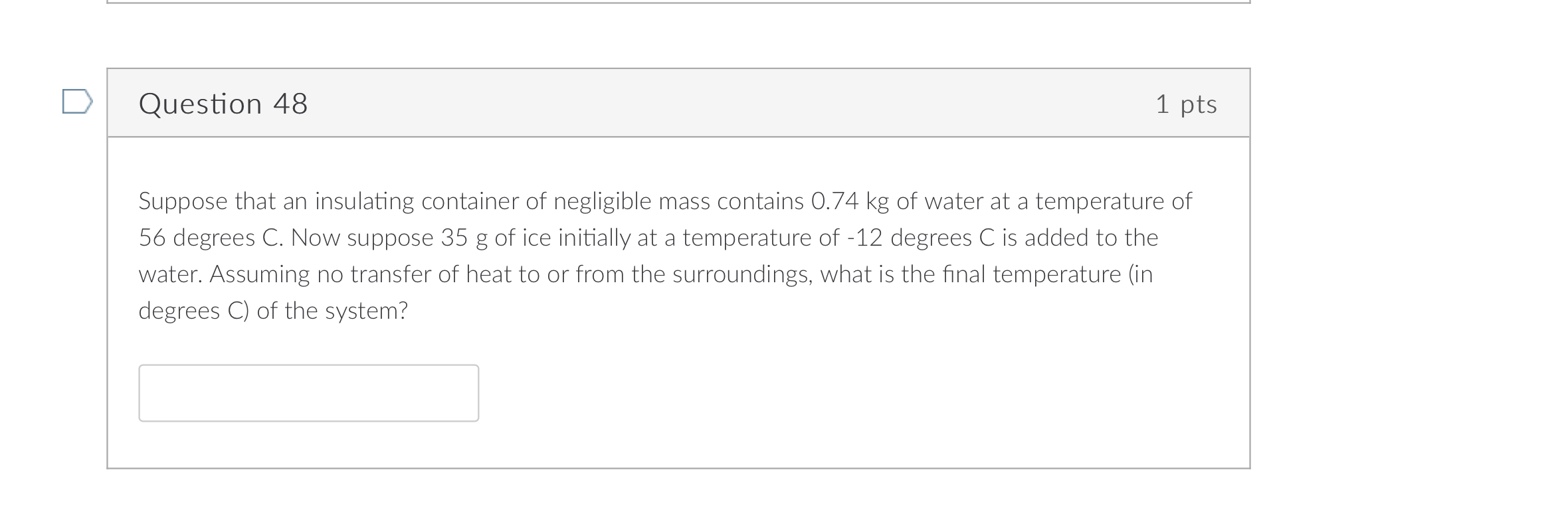 Solved Suppose that an insulating container of negligible | Chegg.com