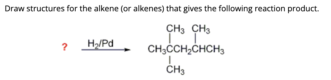 Solved Draw structures for the alkene (or alkenes) ﻿that | Chegg.com