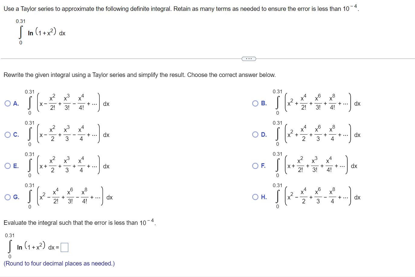 Solved Use a Taylor series to approximate the following | Chegg.com