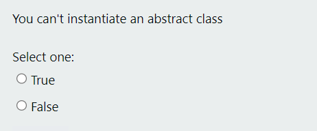 Solved You can create an interface in C++ using an abstract | Chegg.com