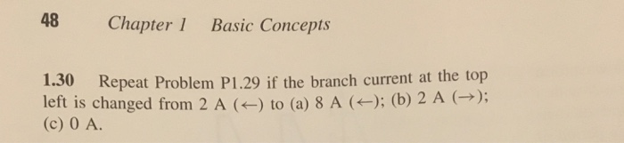 Solved 1.5 Kirchhoff's Laws 1.29 Given the branch current | Chegg.com