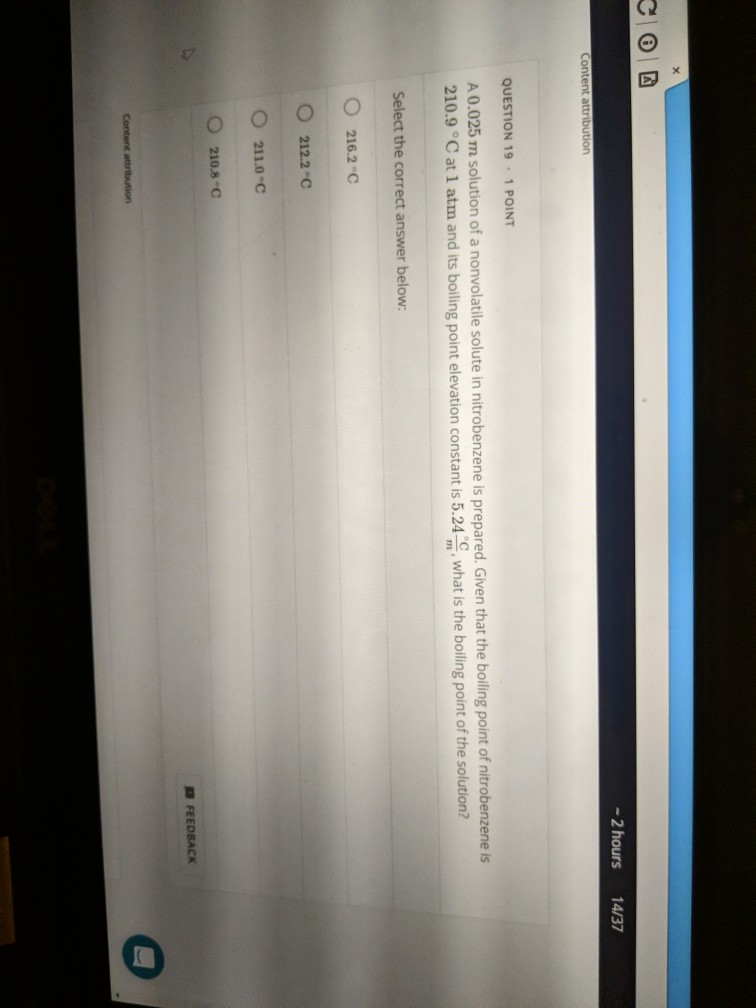 Solved COD - 2 hours 14/37 Content attribution QUESTION 19.1 | Chegg.com