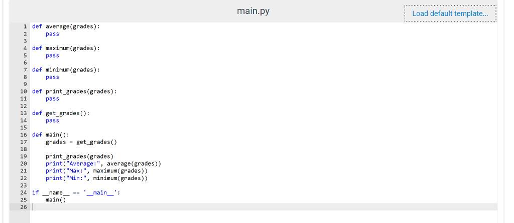 Solved I am struggling to write the following code using | Chegg.com