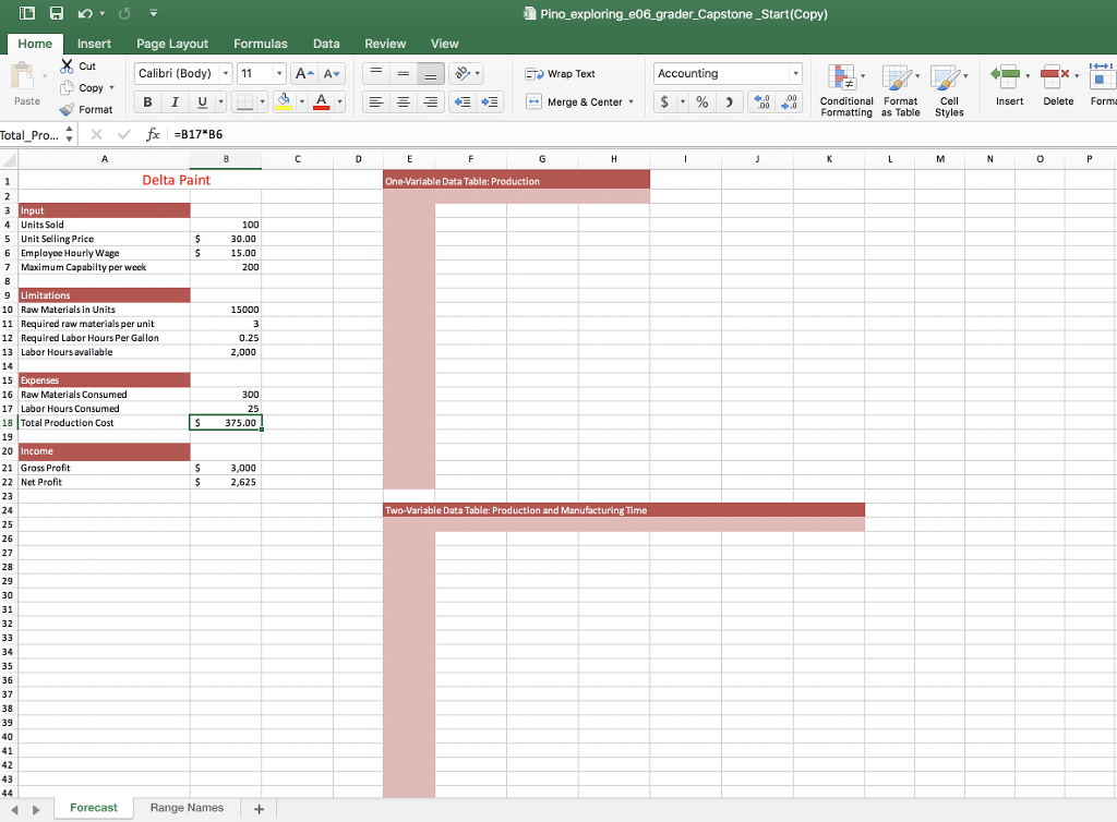 EX16 XL CH06 GRADER CAP HW Delta Paint 1.5 Project | Chegg.com
