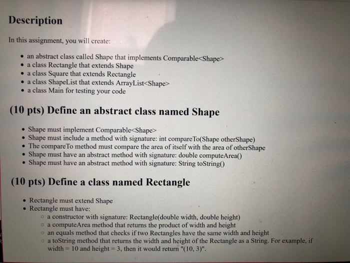 Solved (10 pts) Define a class named Square Square must | Chegg.com