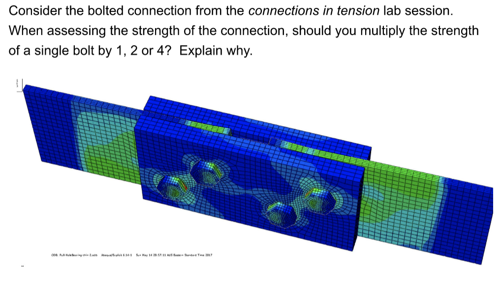 Solved Consider the bolted connection from the connections | Chegg.com