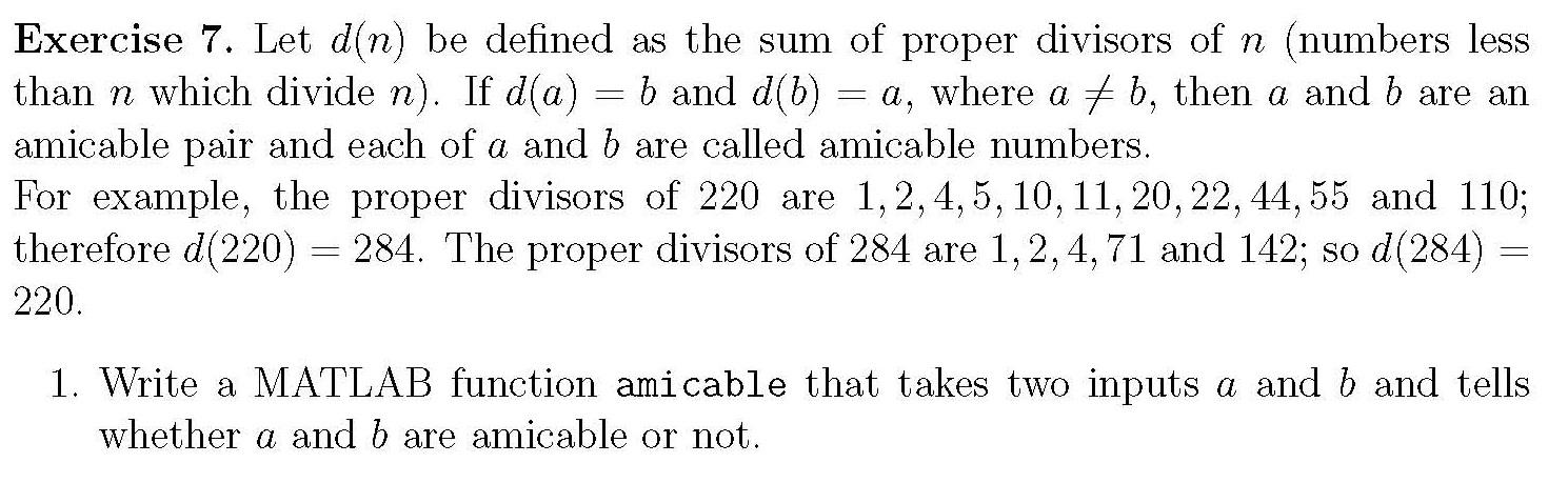 Solved a Exercise 7. Let d(n) be defined as the sum of | Chegg.com