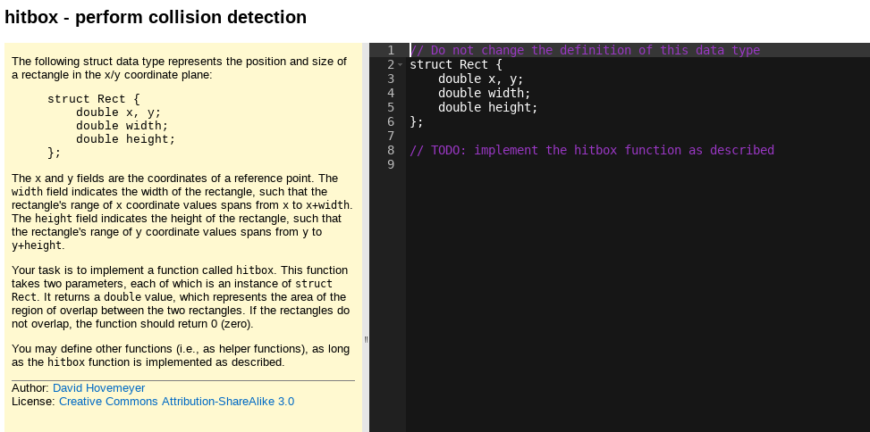 Solved Hitbox Perform Collision Detection 1 V Do Not