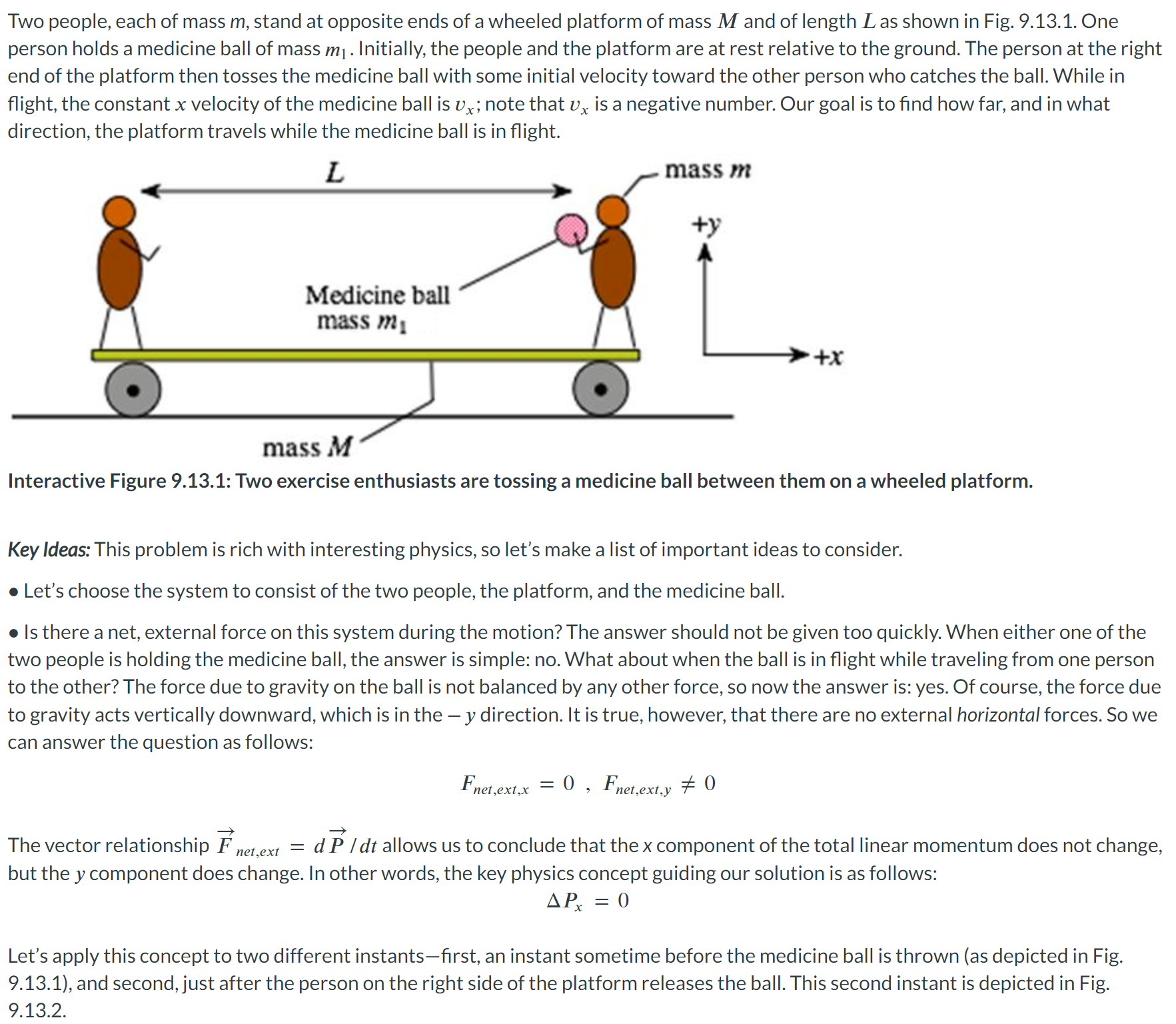 Solved Two people, each of mass m, stand at opposite ends of | Chegg.com