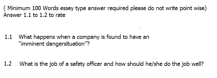 Solved (Minimum 100 Words essey type answer required please | Chegg.com