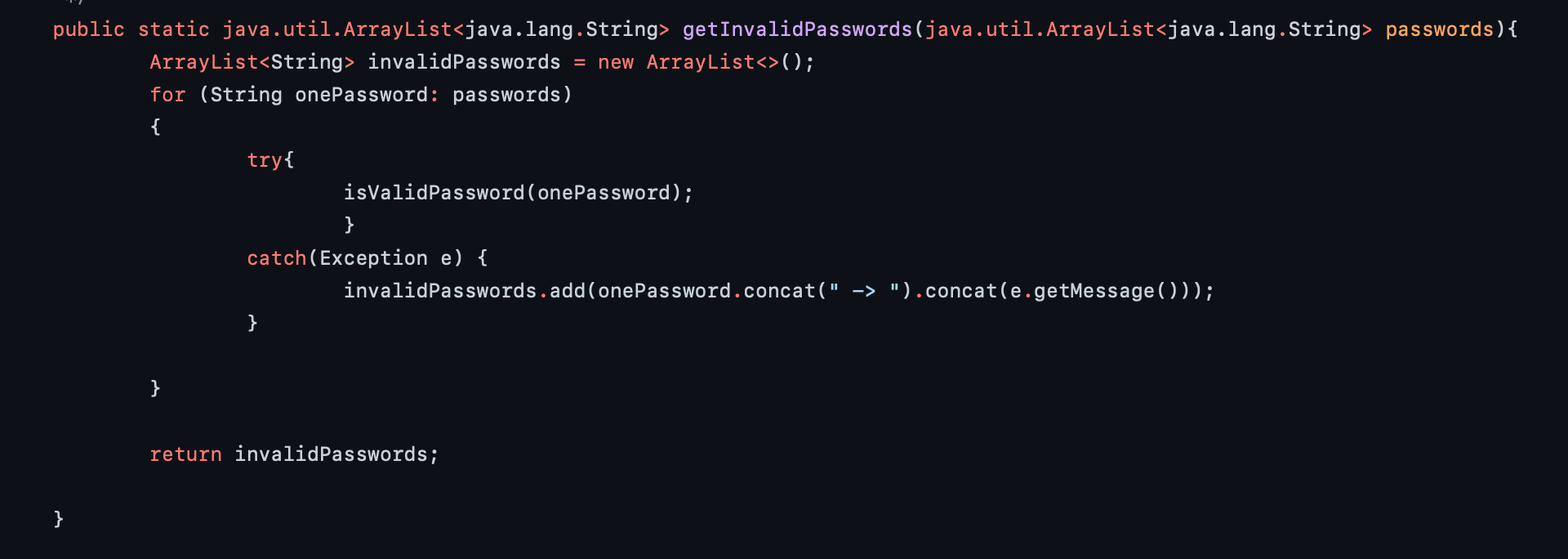 Solved public static java.util.ArrayList | Chegg.com