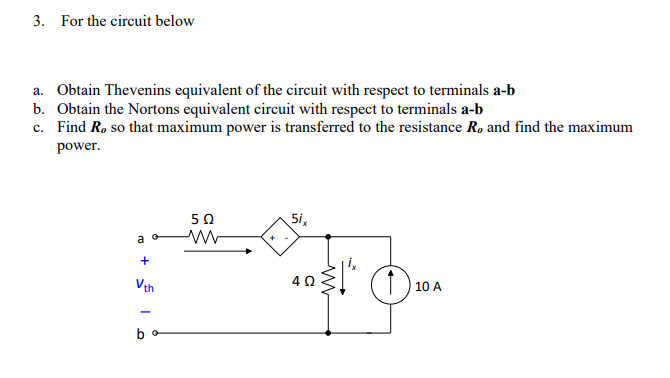 Solved 1. Use source Transformation to find v, for the | Chegg.com