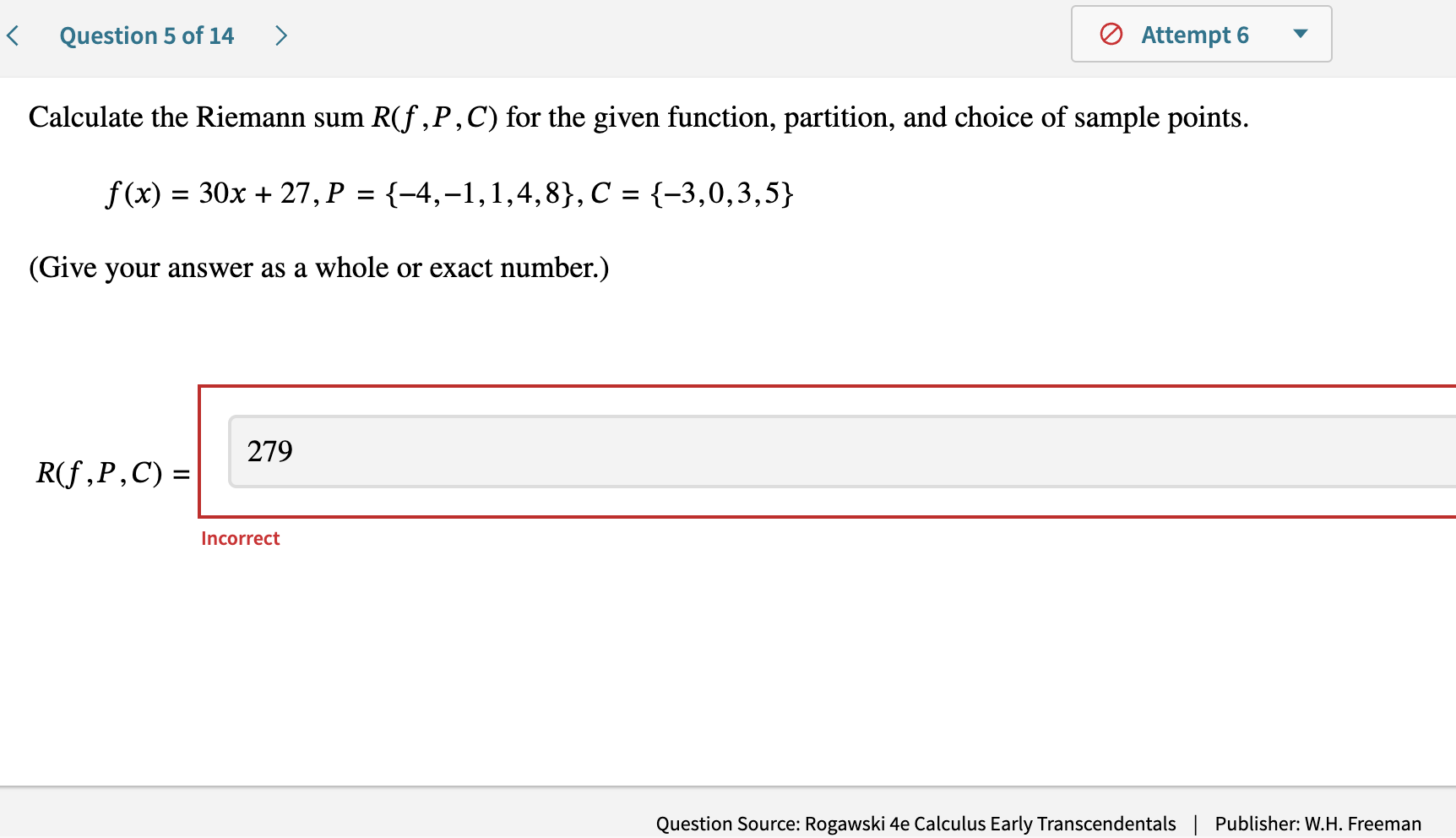 Solved Calculate the Riemann sum R(f,P,C) for the given | Chegg.com