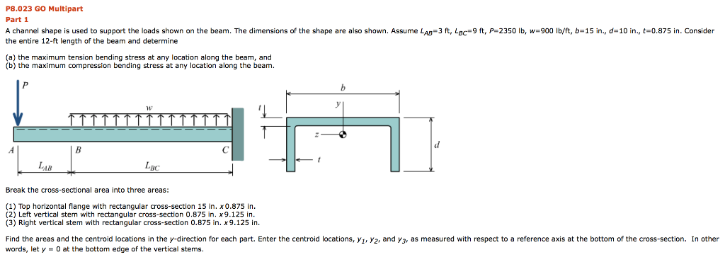 Solved P8.023 GO Multipart Part 1 A channel shape is used to | Chegg.com