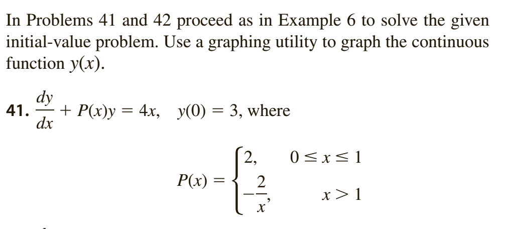 Solved In Problems 41 and 42 proceed as in Example 6 to | Chegg.com