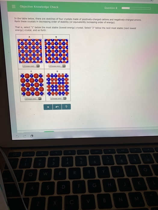 Solved E Objective Knowledge Check Question 8 In the table | Chegg.com