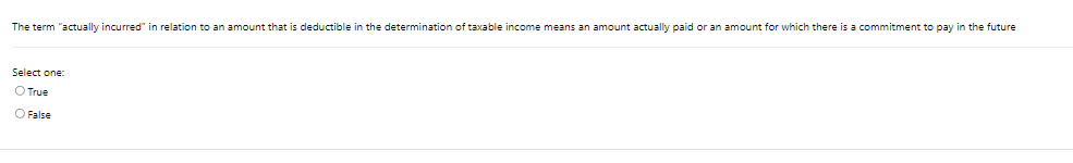 Solved Select one: True False | Chegg.com