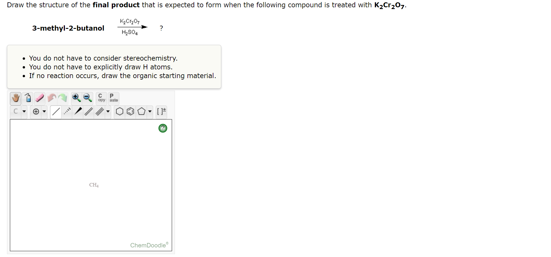 Solved Draw the structure of the final product that is | Chegg.com