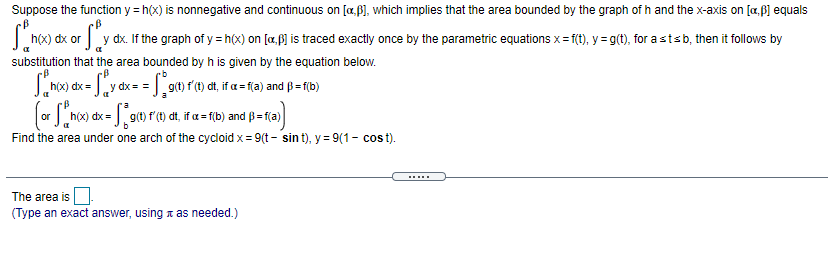Solved Suppose the function y = h(x) is nonnegative and | Chegg.com