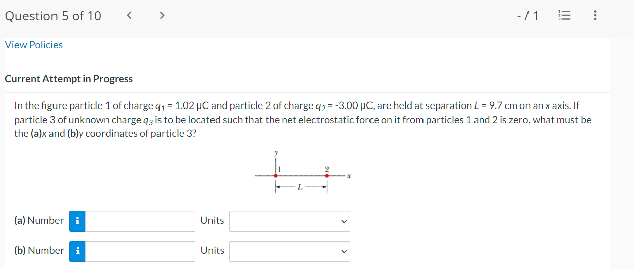 Solved Current Attempt in ProgressIn the figure particle 1 | Chegg.com