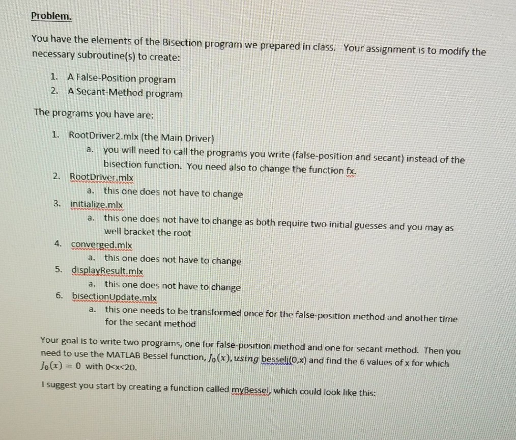 Solved Problem. You have the elements of the Bisection | Chegg.com
