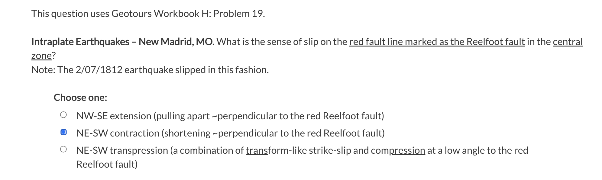 Solved This question uses Geotours Workbook H: Problem 19. | Chegg.com