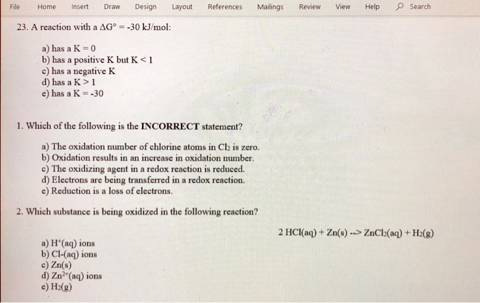 Solved Sign Layout References Mailings Review View Help