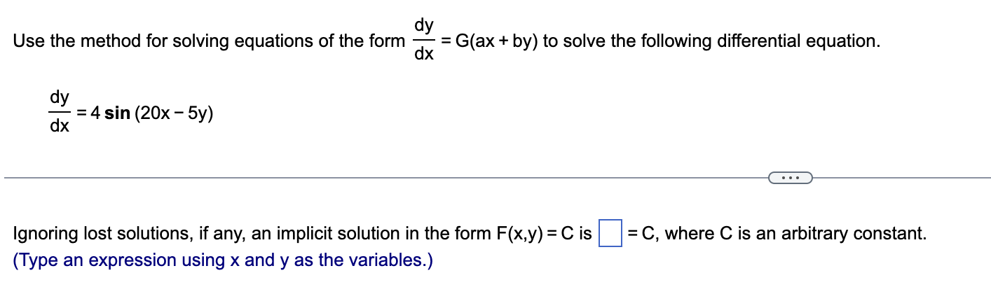 Solved Use the method for solving equations of the form | Chegg.com