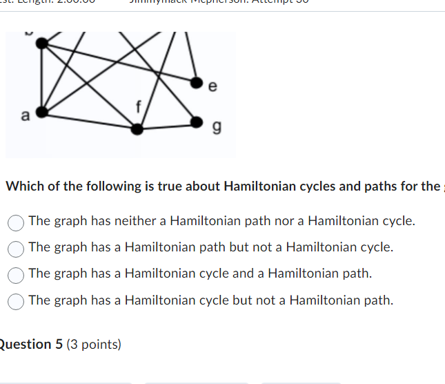 Solved Which Of The Following Is True About Hamiltonian 