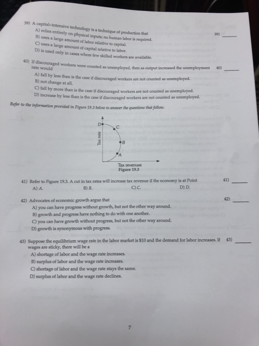 Solved 39) A capital-intensive technology is a technique of | Chegg.com
