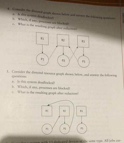 Solved 4. Consider the directed graph shown below and answer | Chegg.com