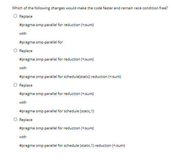 Solved Consider The Following Code Fragment Int Sum0 For 