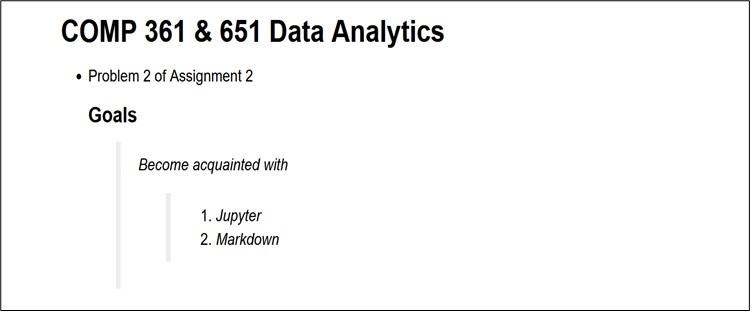 Solved Produce a Python 3 Jupyter notebook whose contents we | Chegg.com