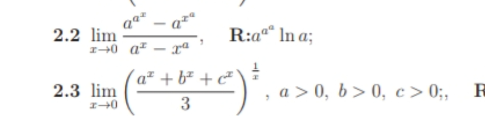 Solved Determine the value of the following limits | Chegg.com