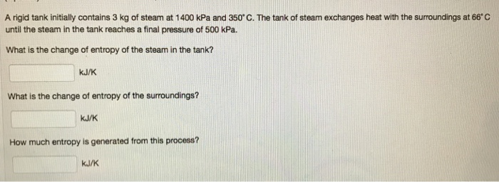 Solved A rigid tank initially contains 3 kg of steam at 1400 | Chegg.com