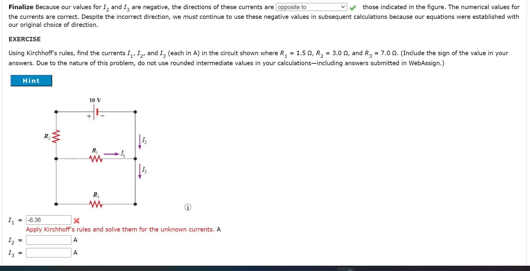 Solved A Multiloop Circuit Find the currents I₁, I2, and I3 | Chegg.com