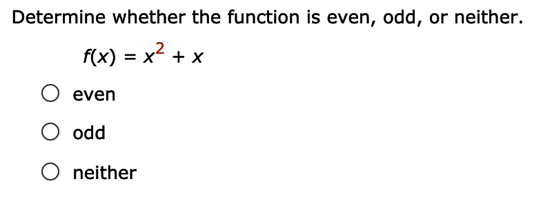 Is F X 0 Even Or Odd Online | www.simpleplanning.net
