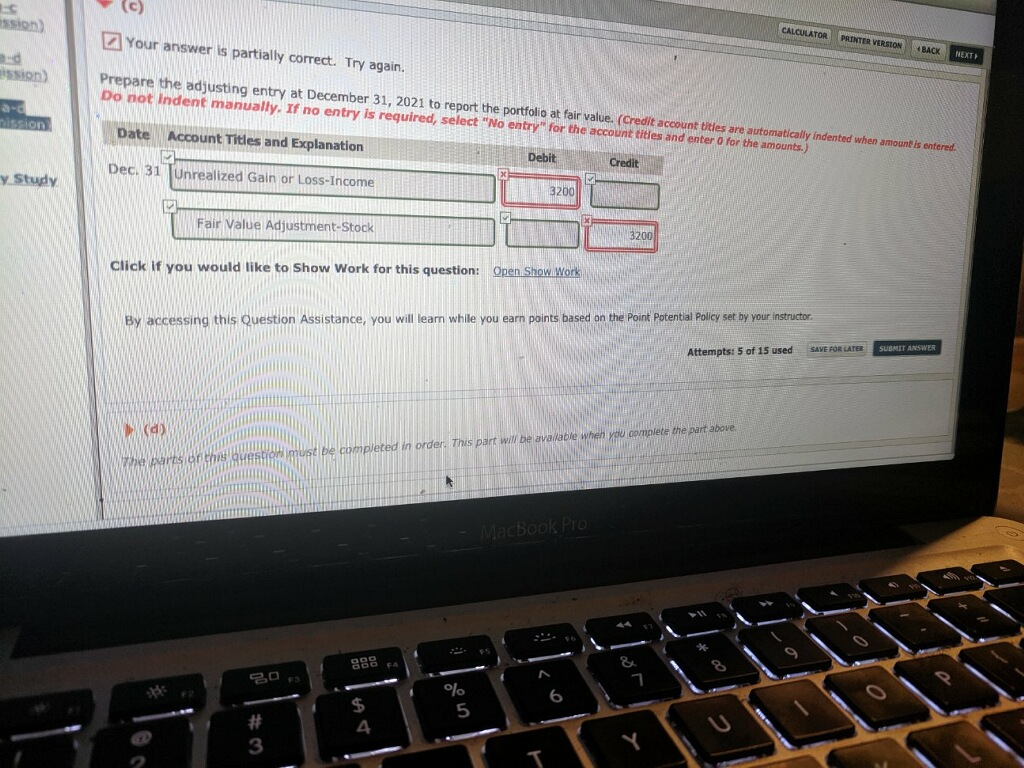 Solved CES Problem 16-05A a-d (Part Level Submission) | Chegg.com