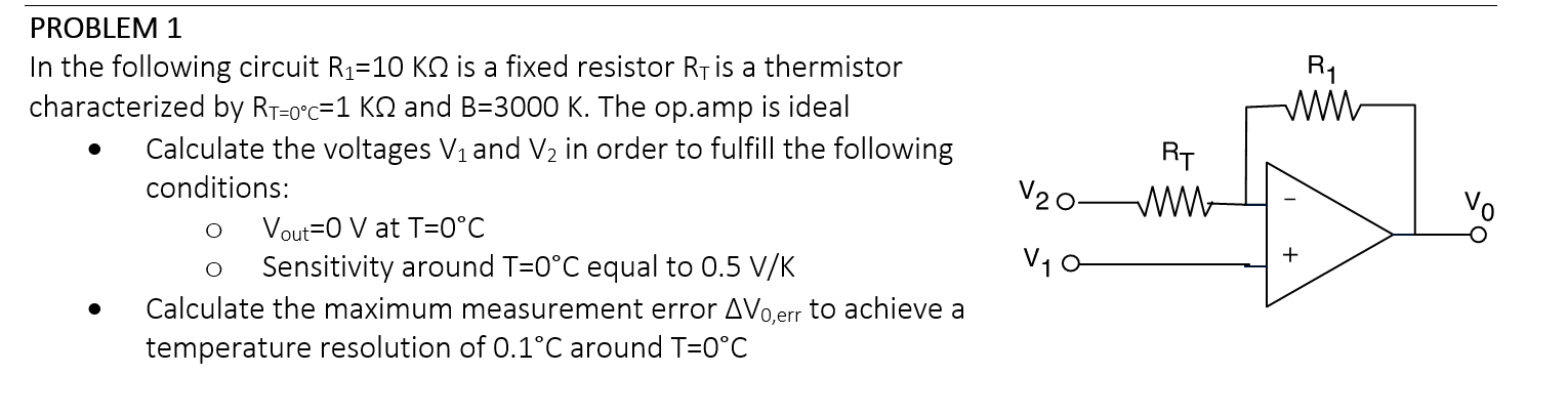 Solved PROBLEM 1In the following circuit R1=10 ﻿K\Omega is | Chegg.com