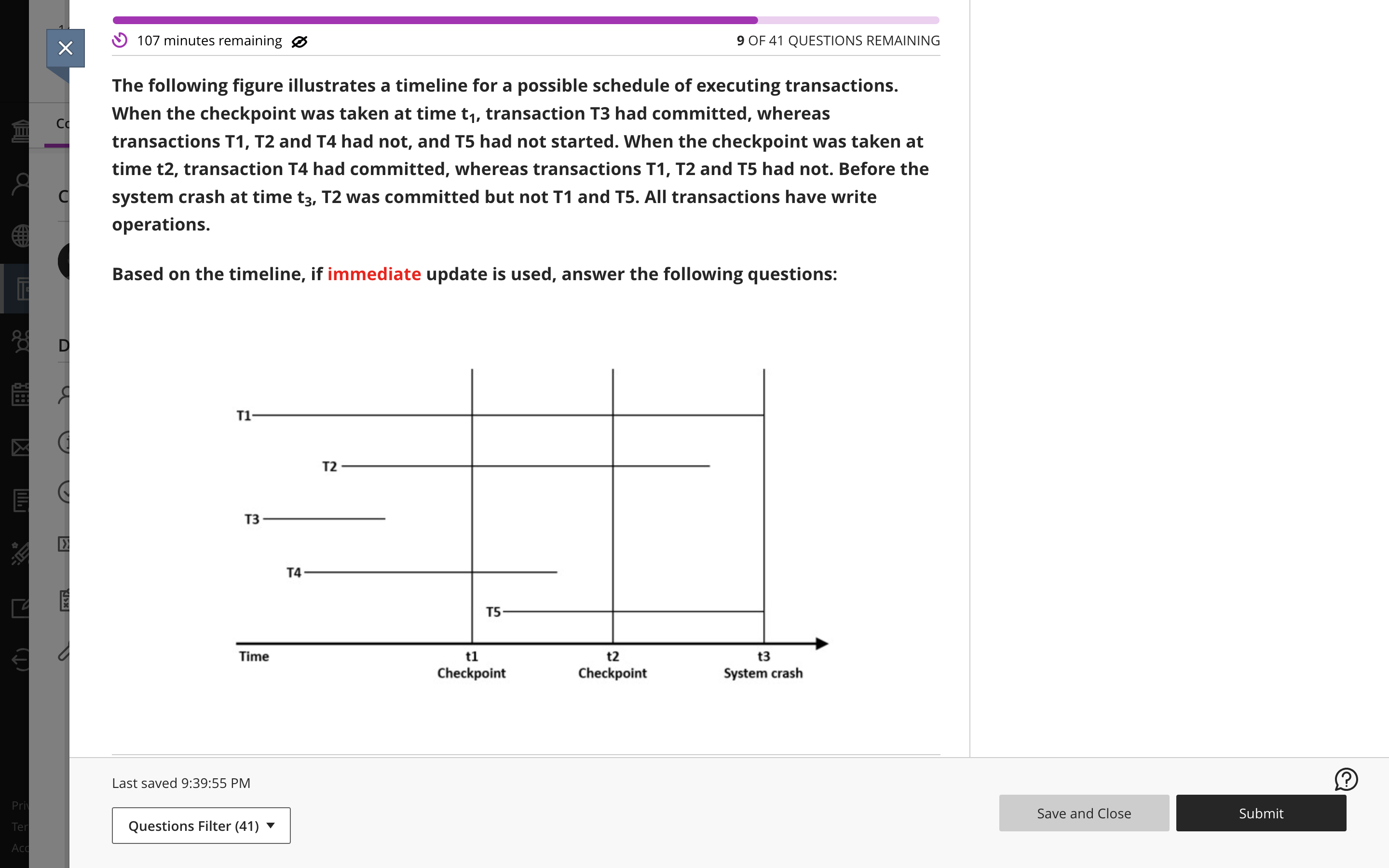 Solved The following figure illustrates a timeline for a | Chegg.com