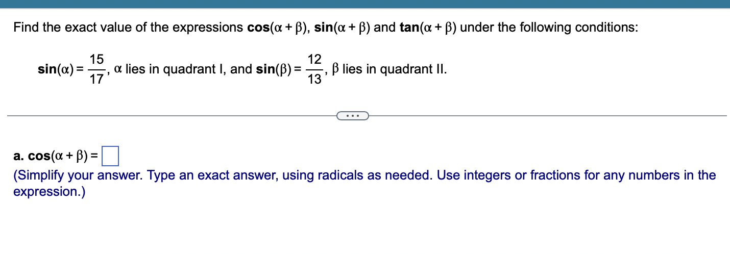 Solved Find the exact value of the expressions | Chegg.com