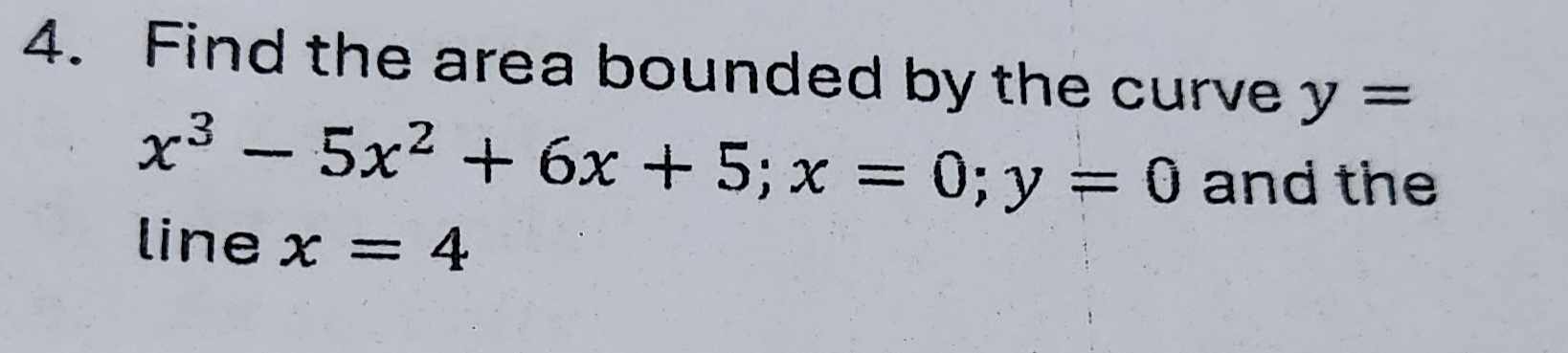 Solved Find the area bounded by ﻿the curve | Chegg.com