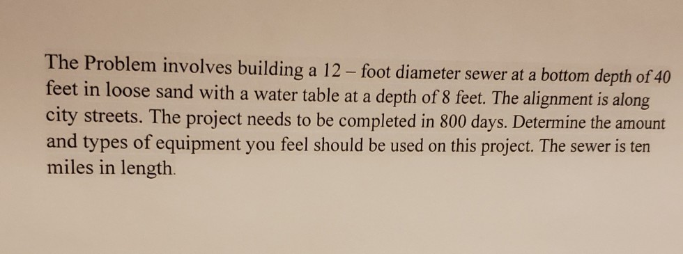 Solved The Problem involves building a 12 - foot diameter | Chegg.com
