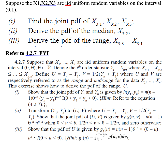 Solved Suppose the X1 X2X3 are iid uniform random variables | Chegg.com