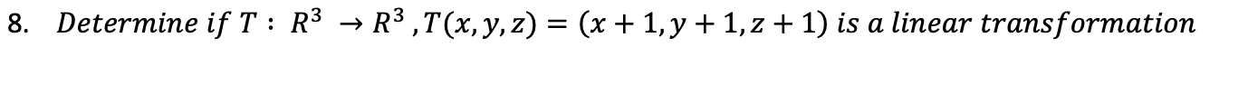 Solved 8 This Is For My Linear Algebra Class Please Only 4486