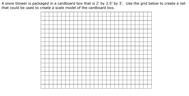 Solved A snow blower is packaged in a cardboard box that is | Chegg.com