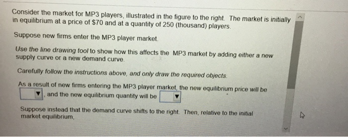 Solved Consider the market for MP3 players,ilustrated in the | Chegg.com
