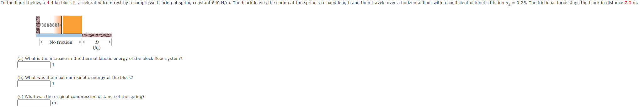 Solved In the figure below, a 4.4 kg block is accelerated | Chegg.com