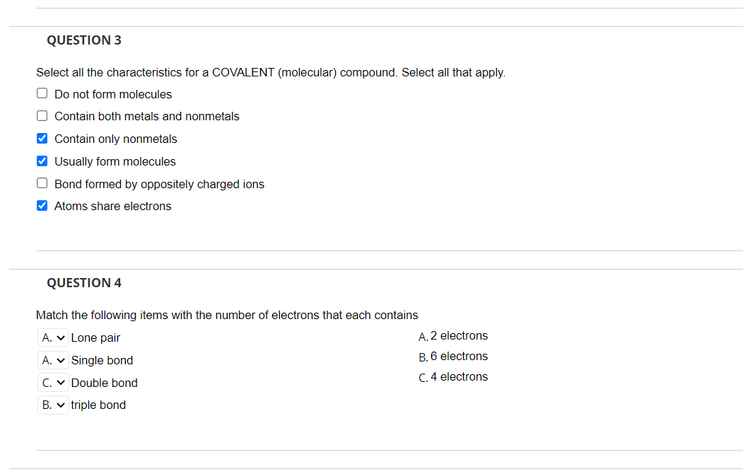 Solved QUESTION 3 Select all the characteristics for a | Chegg.com